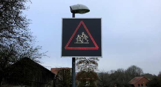 Panneau de signalisation LED, signalisation routière LED