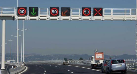 Signalisation LED autoroutière, panneau à message variable